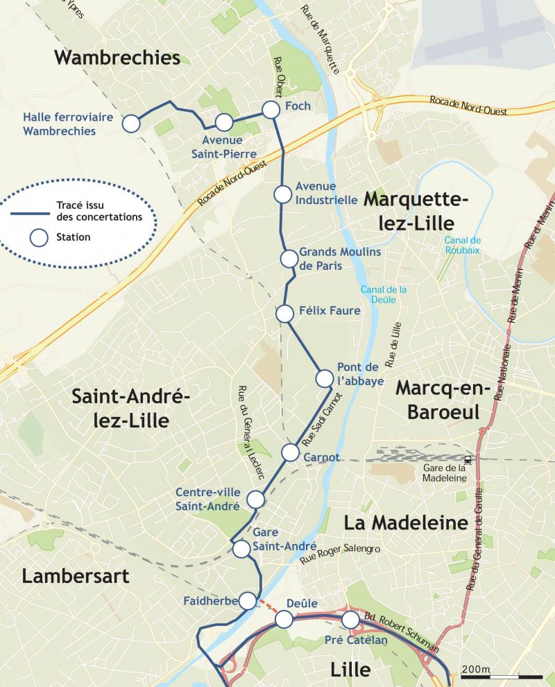 Les futures lignes de tramway de la Métropole Lilloise • Novacity